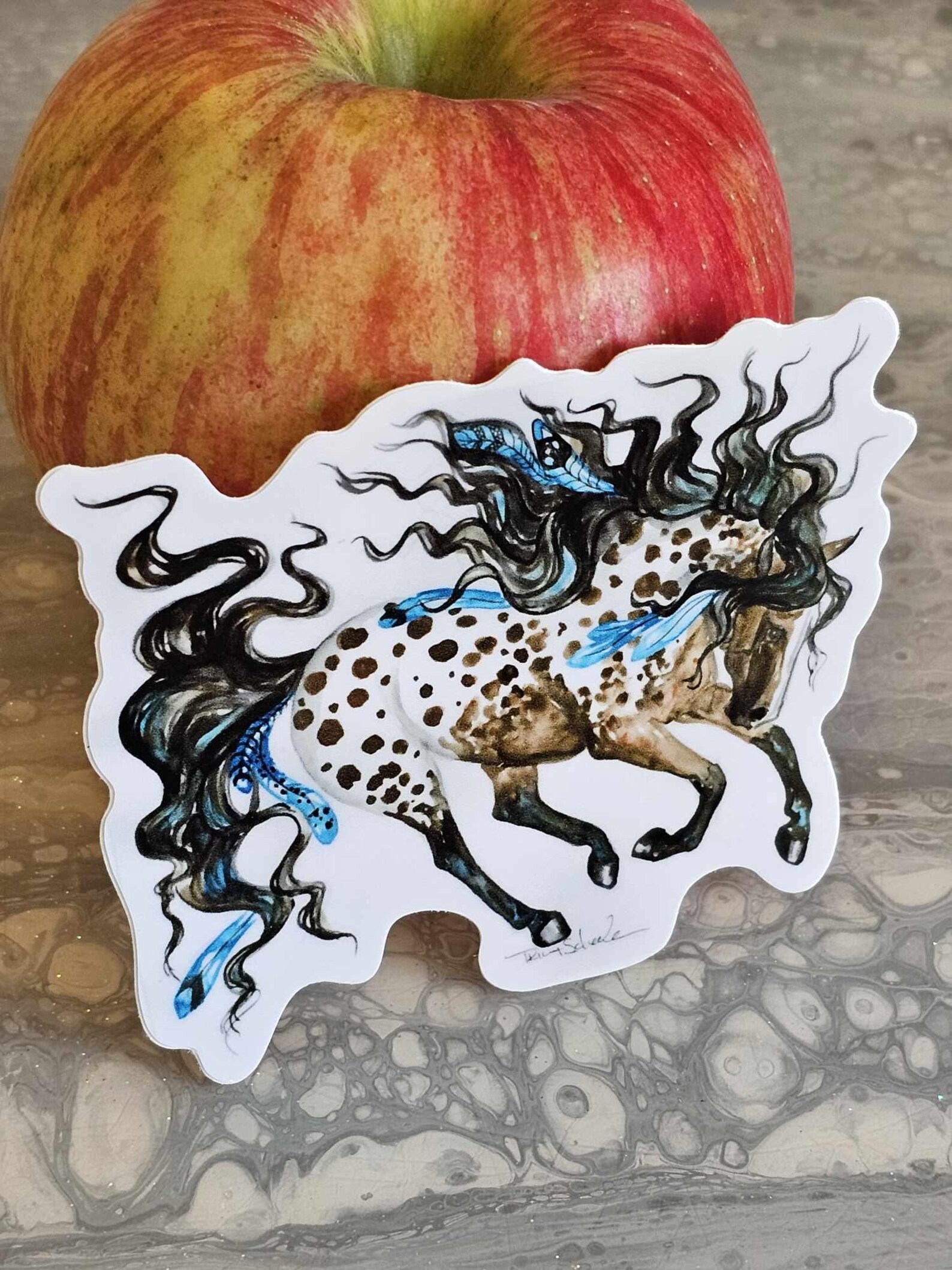 War Pony Sticker Bay Appaloosa Sticker - Etsy