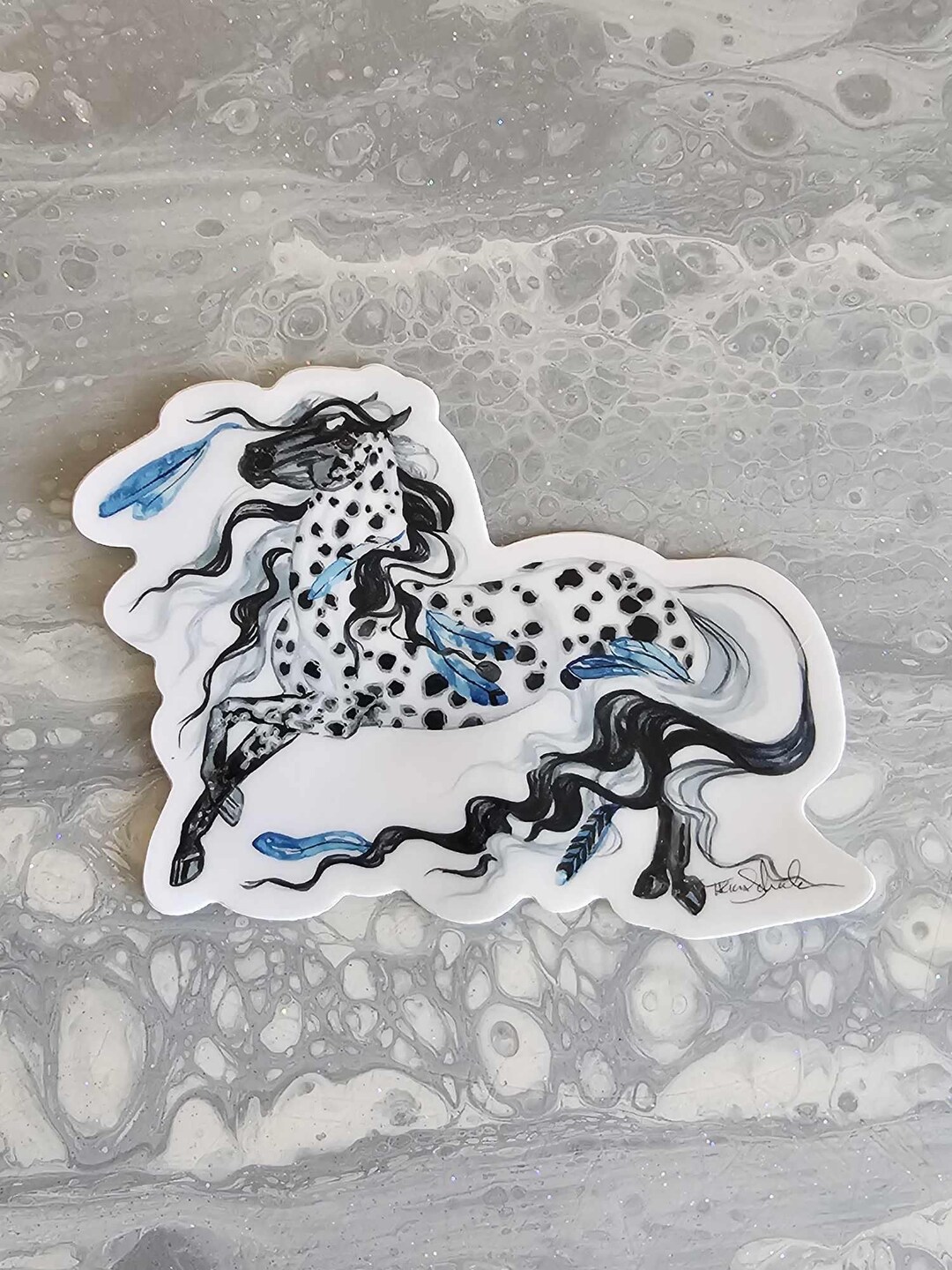 Leopard Appaloosa War Pony Sticker - Etsy
