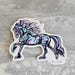 Blue Friesian Sticker - Etsy