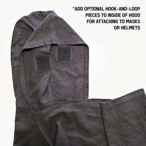 Linen Scarf Hood Scoodie Tacti-hood Hooded Infinity Scarf - Etsy