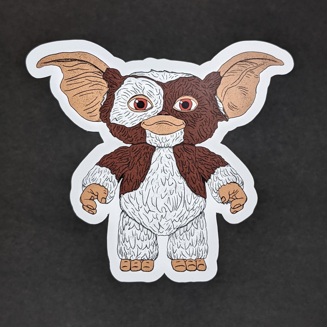 Gizmo Gremlins Sticker - Gizmo From Gremlins Vinyl Sticker Decal for ...