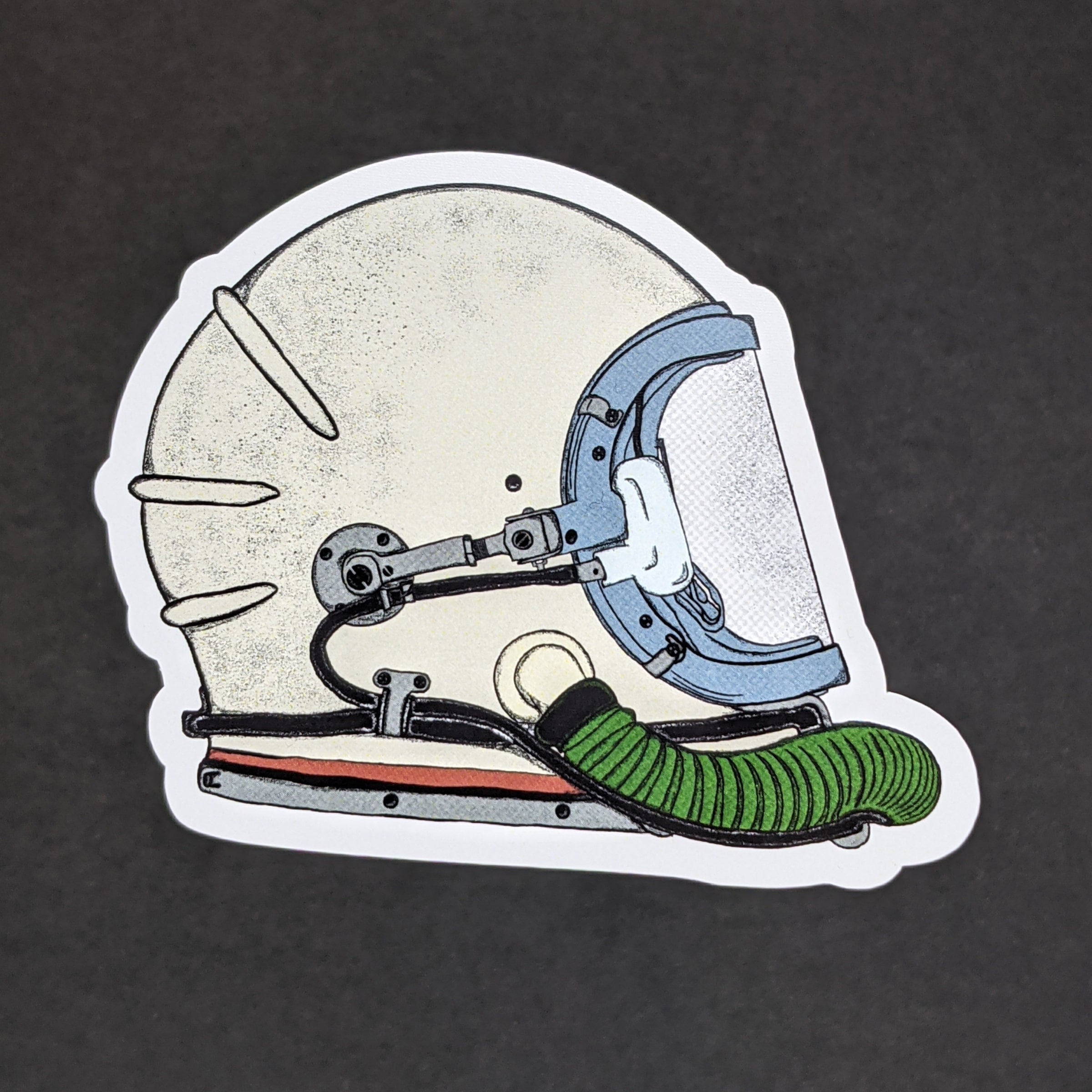 Astronaut Helmet Sticker Retro Vintage Sci-fi Space Helmet | Etsy