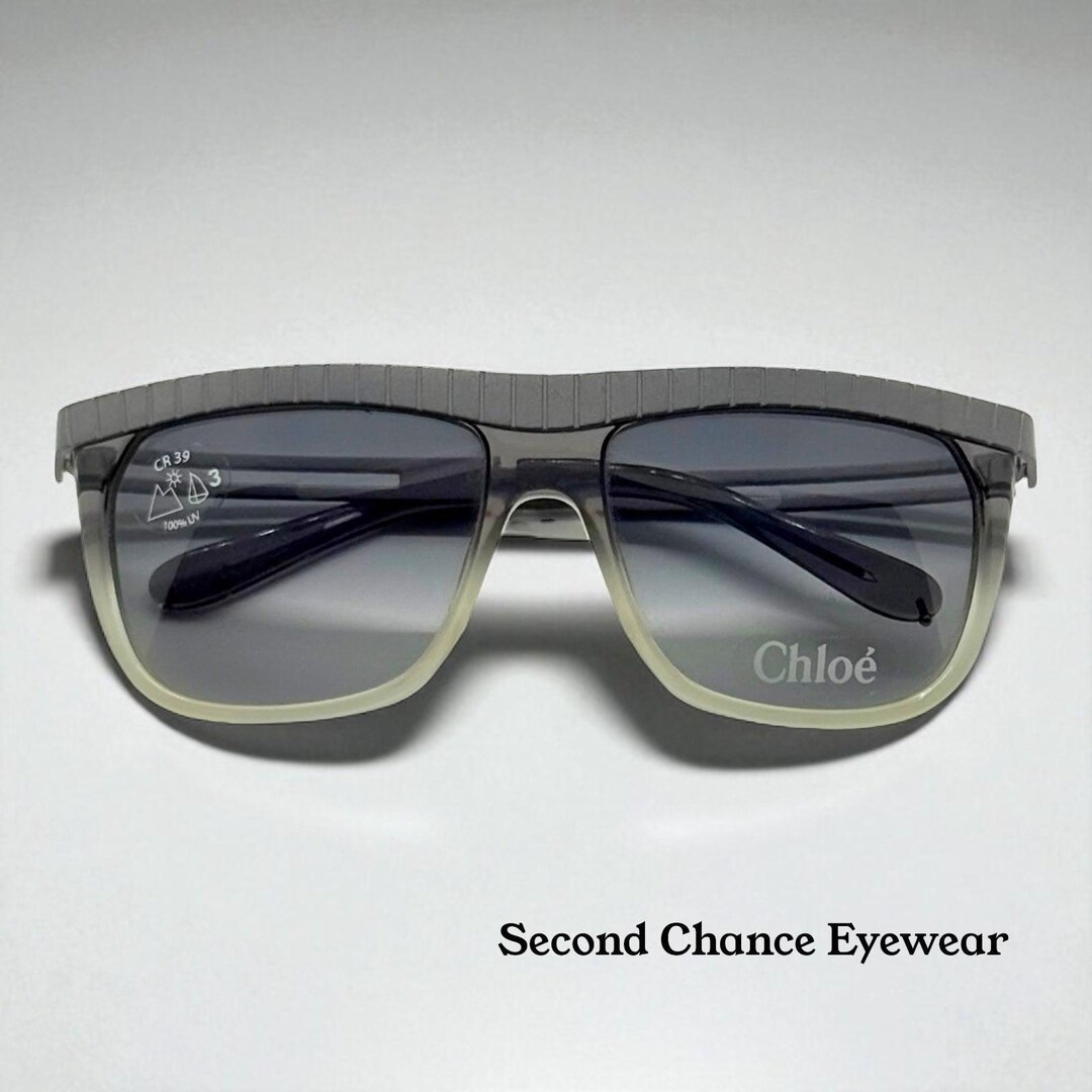 Chloé Cl2186 C01-vintage Shield Sunglasses-rare|unworn-france-58mm-grey ...