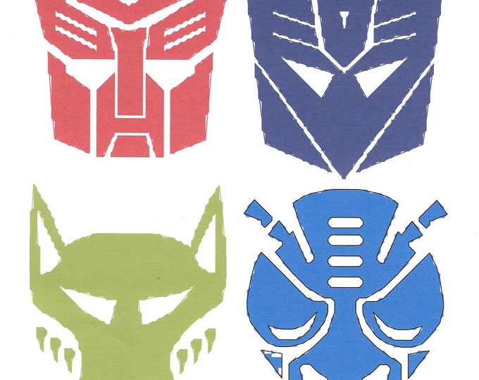 Autobots Logo Transformers Colorful Logo Counted Cross Stitch Pattern ...
