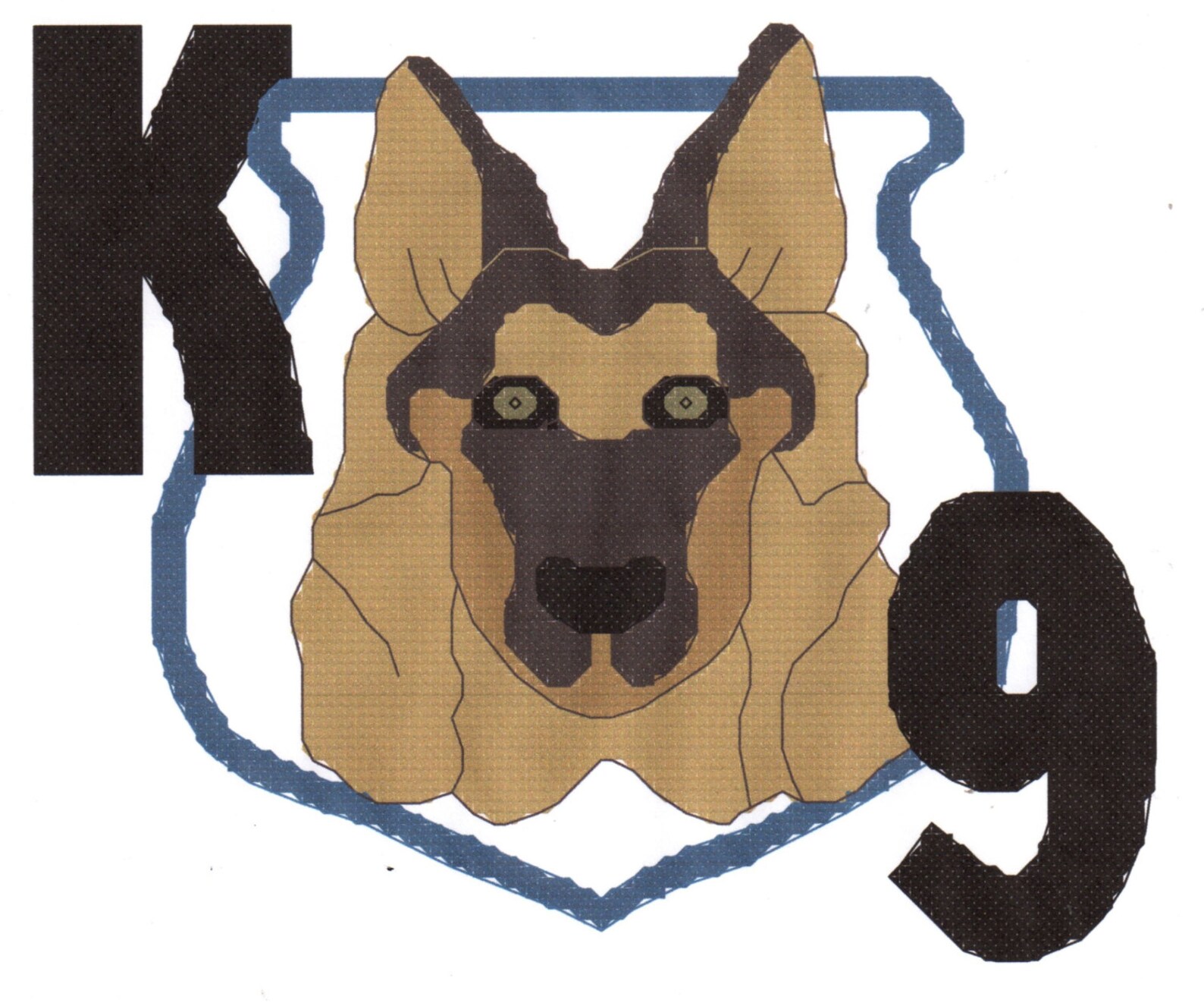 Police K9 Logo Cross Stitch Pattern Counted Police Dog - Etsy