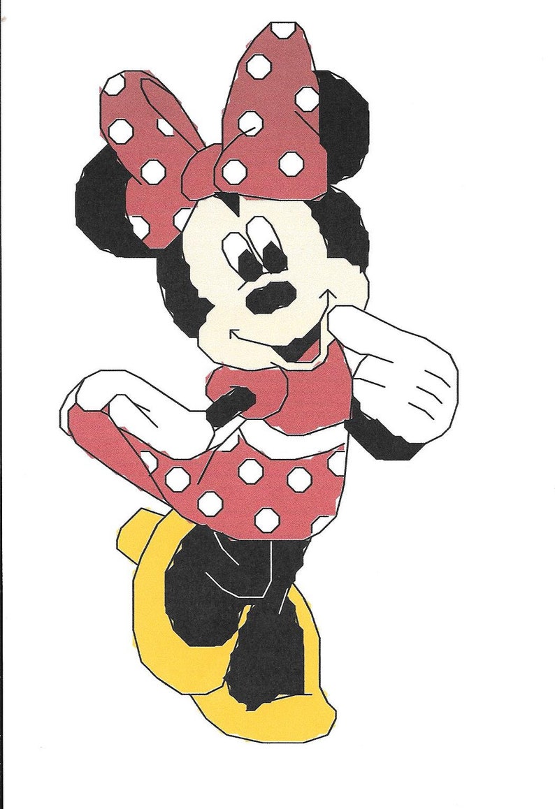 Minnie Mouse Cross Stitch Pattern Digital Download - Etsy