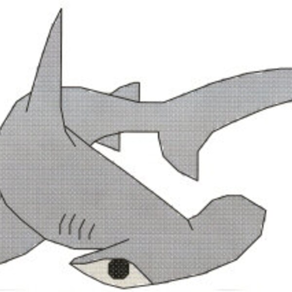 Hammerhead Shark Cross Stitch Pattern - Etsy