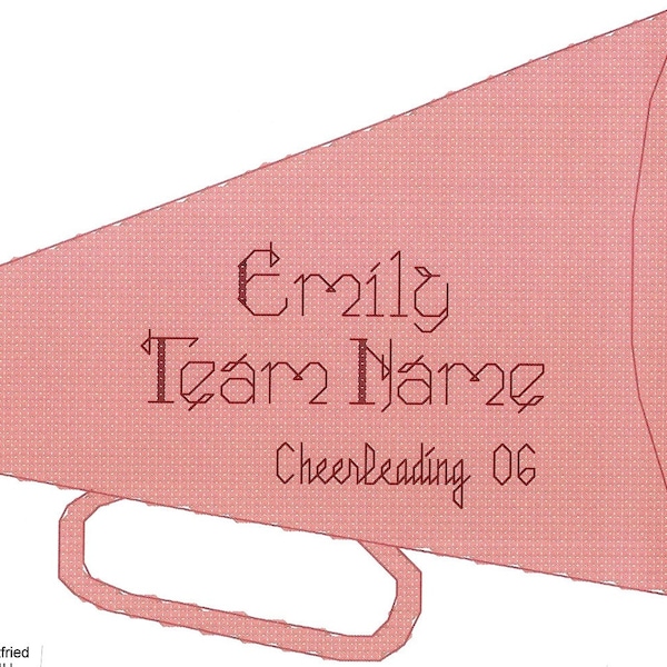 Cheerleader Cross Stitch Pattern - Etsy