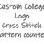 Custom College Logo Counted Cross Stitch Patterns University - Etsy