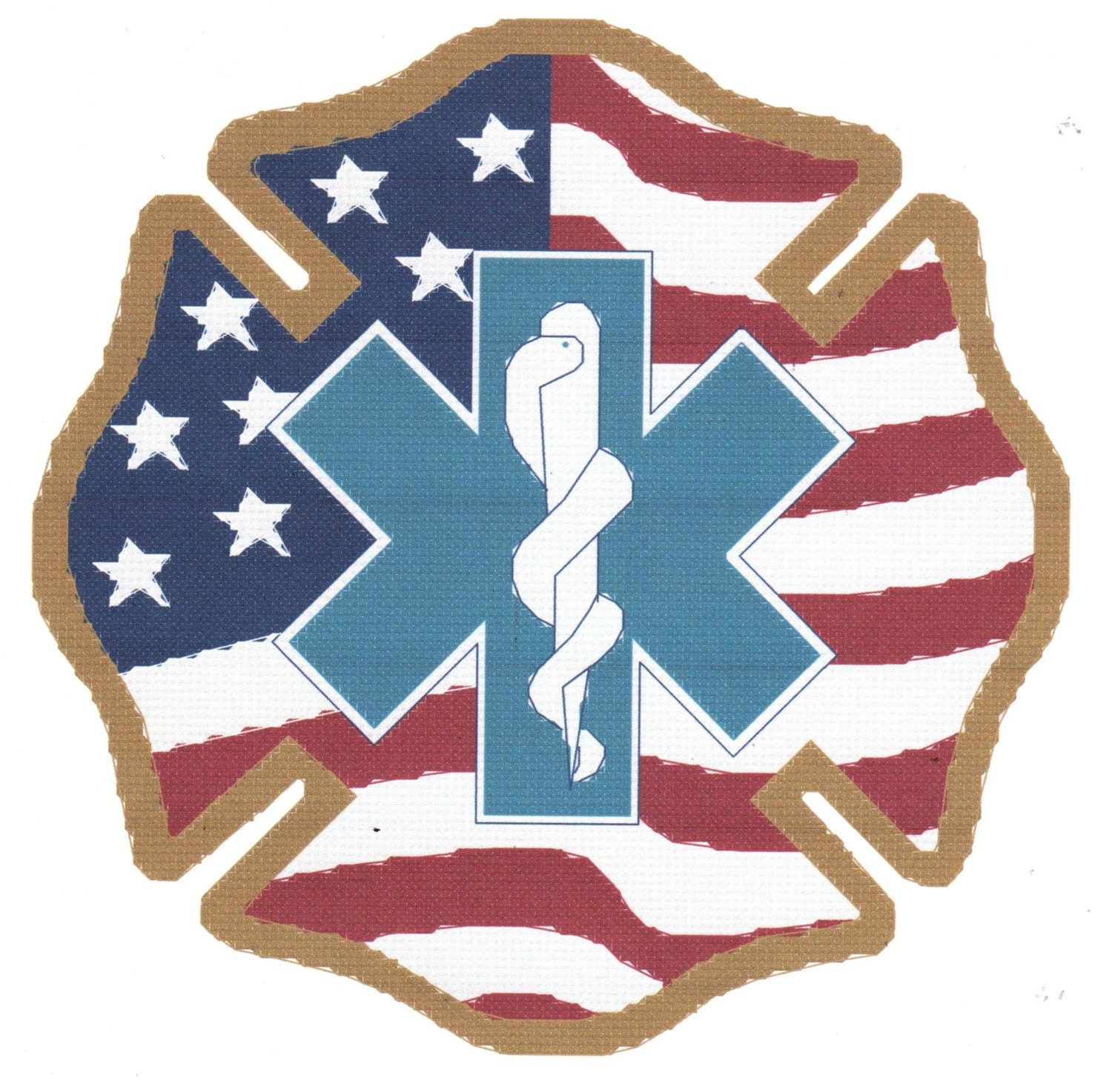 EMT Maltese Flag Logo Cross Stitch Pattern Counted - Etsy