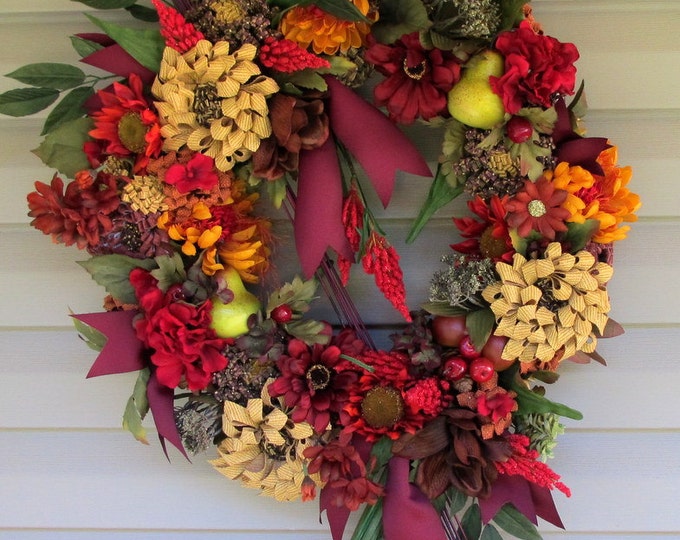 Autumn Fall Harvest Wreath Thanksgiving Wreath Wreaths Fall - Etsy