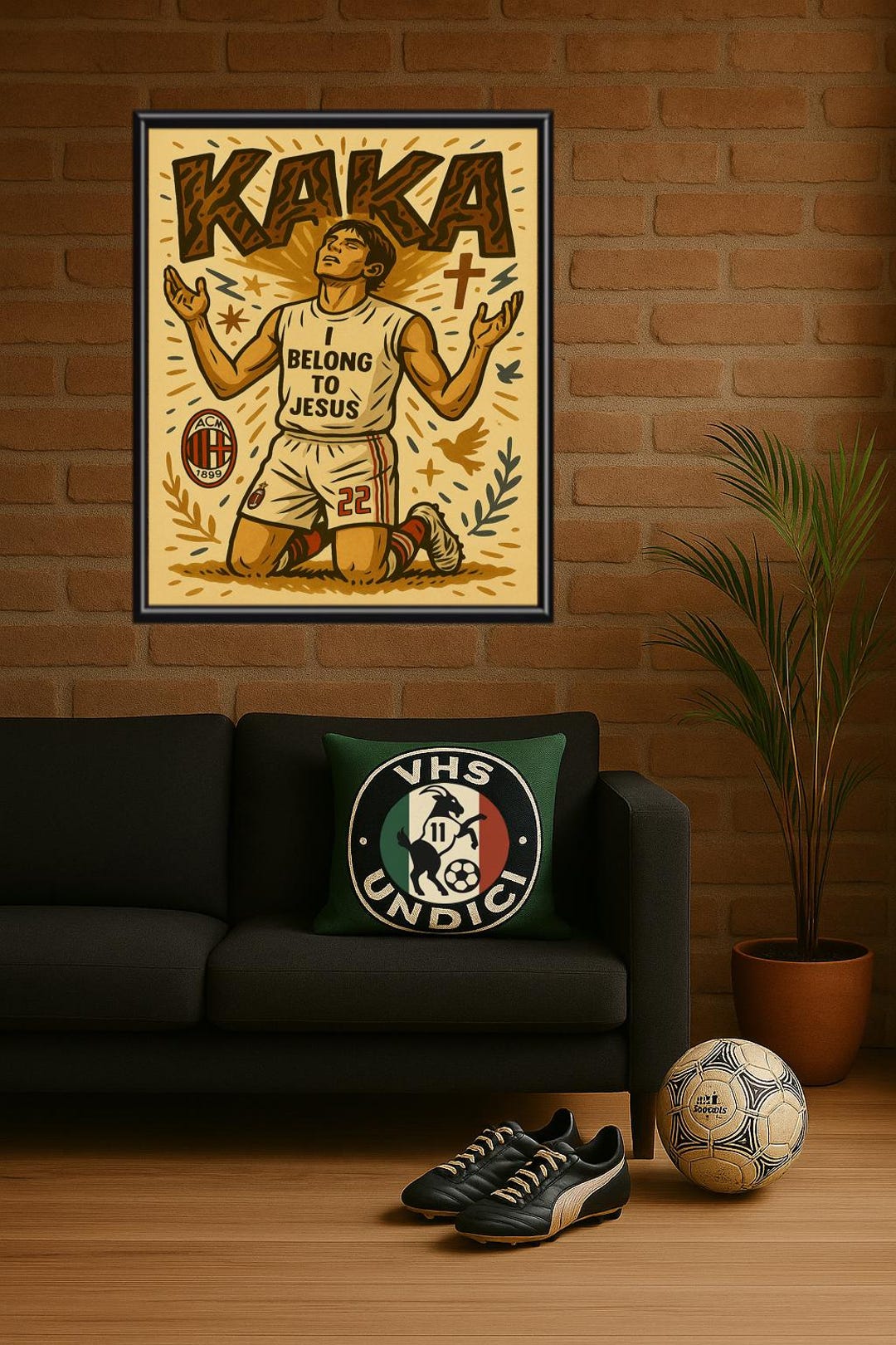 Kaká AC Milan Vintage Football Poster: Inspirational Soccer Art - Etsy