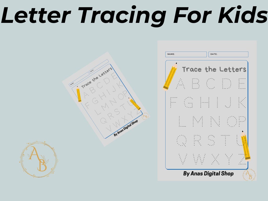 Letter Tracing Practice Sheet for Kids | Single Printable Alphabet ...
