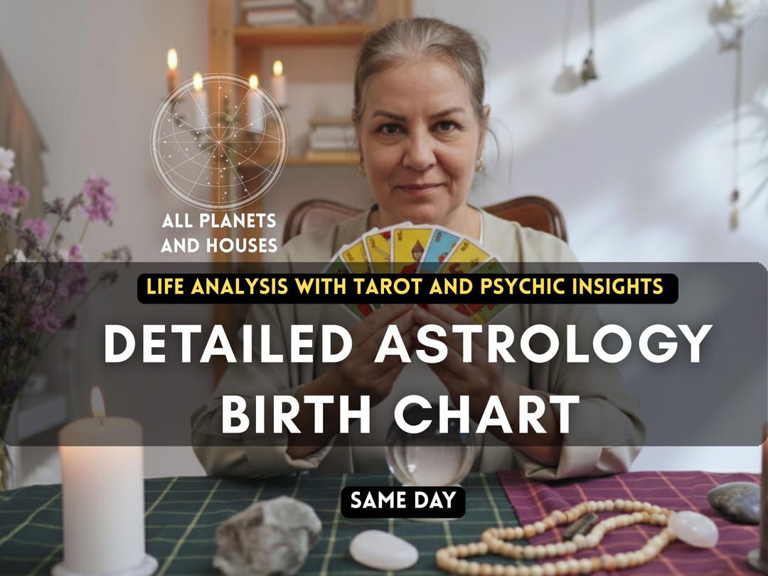 Natal Chart Reading | Astrology, Psychic & Tarot Insights (same Day) - Etsy