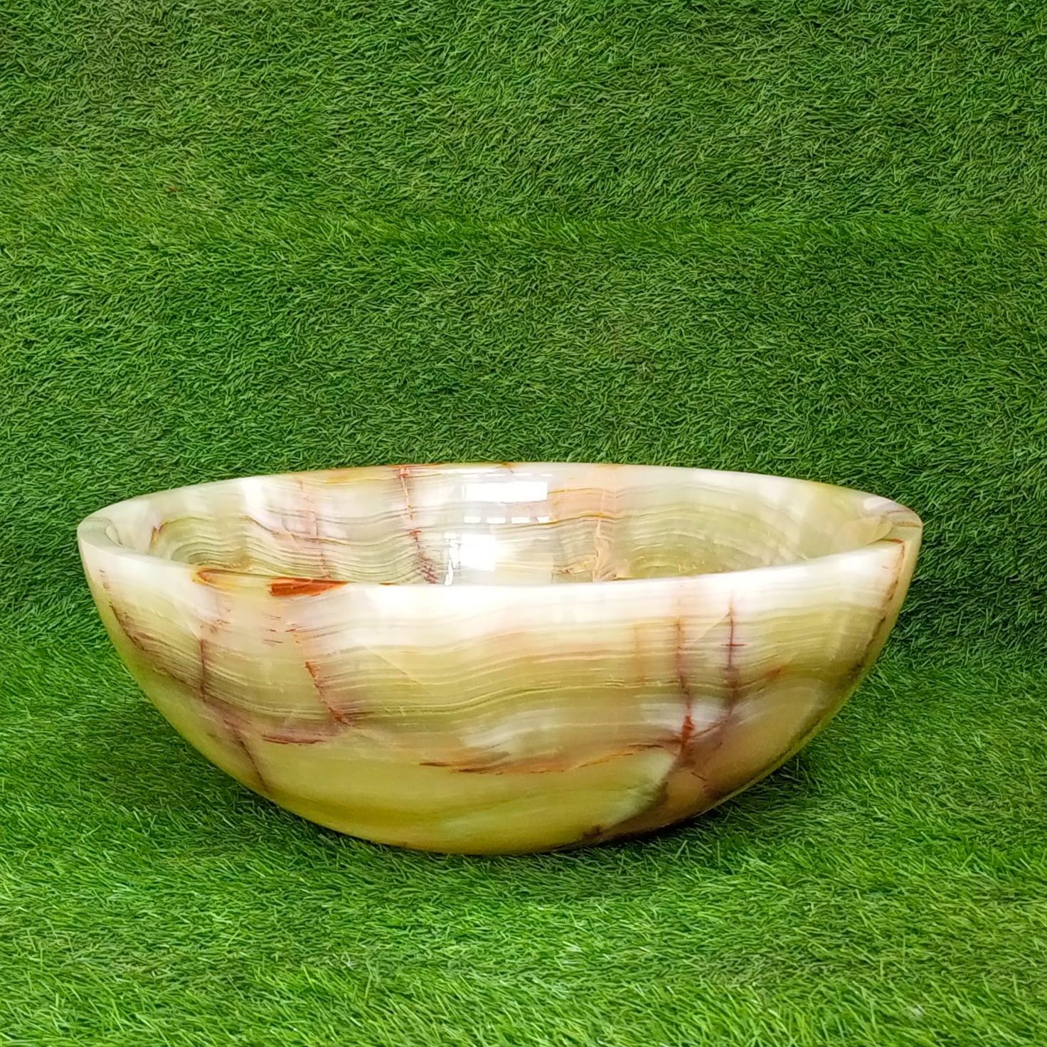 Handmade Round Marble Sink | Natural Stone Vessel Basin | Bathroom ...