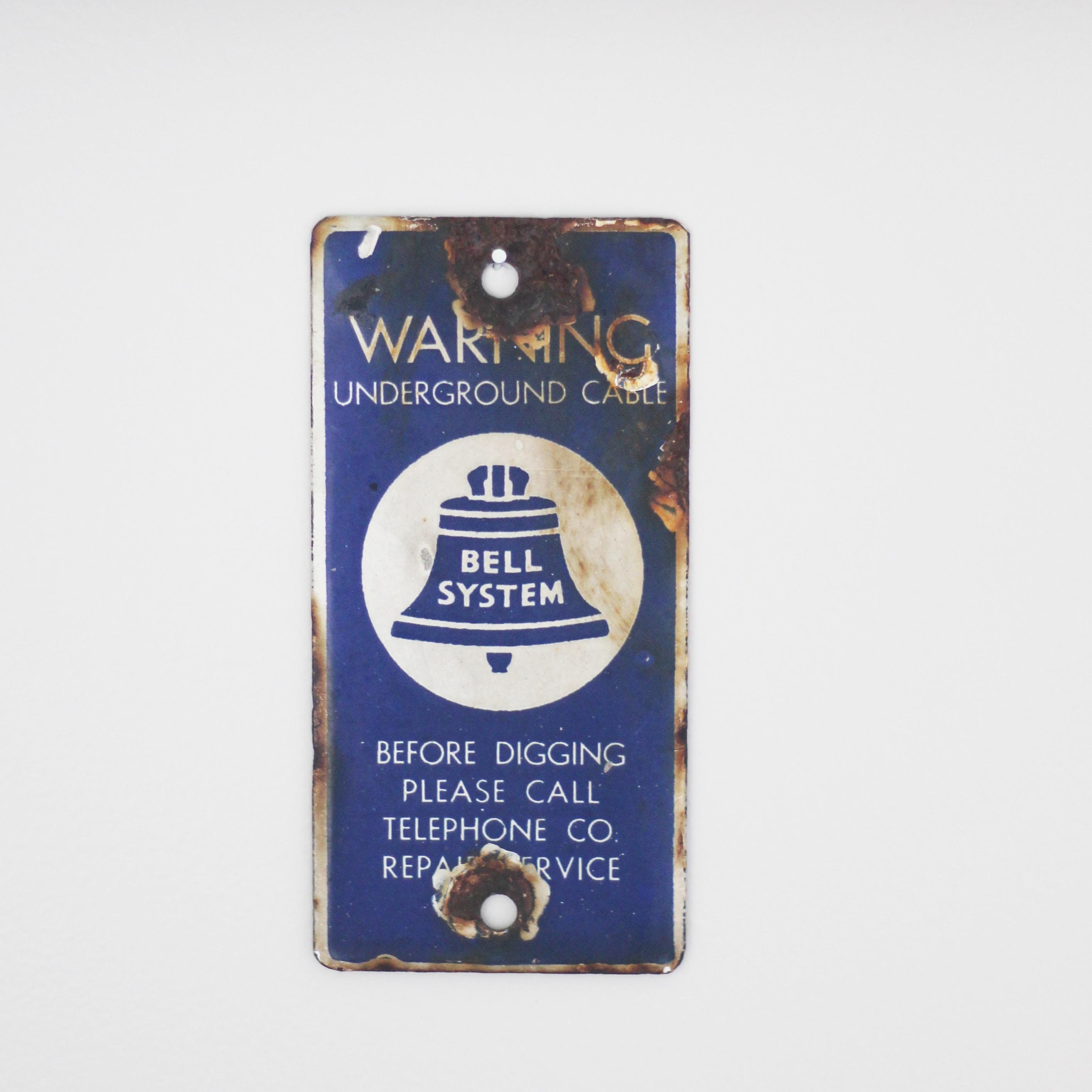 Bell System Public Telephone Porcelain Sign