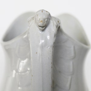 Antique White Ironstone Pitcher W Lion Head Handle 1870's Royal John ...