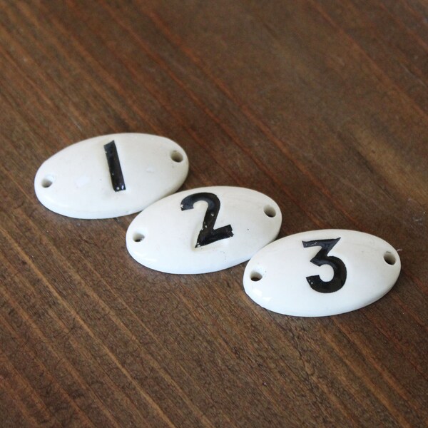 Oval Number Stickers - Etsy