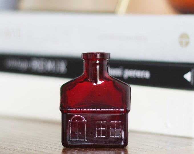 Antique Miniature Wheaton Ruby Red Glass Bottle Tuckahoe Country 1891 ...