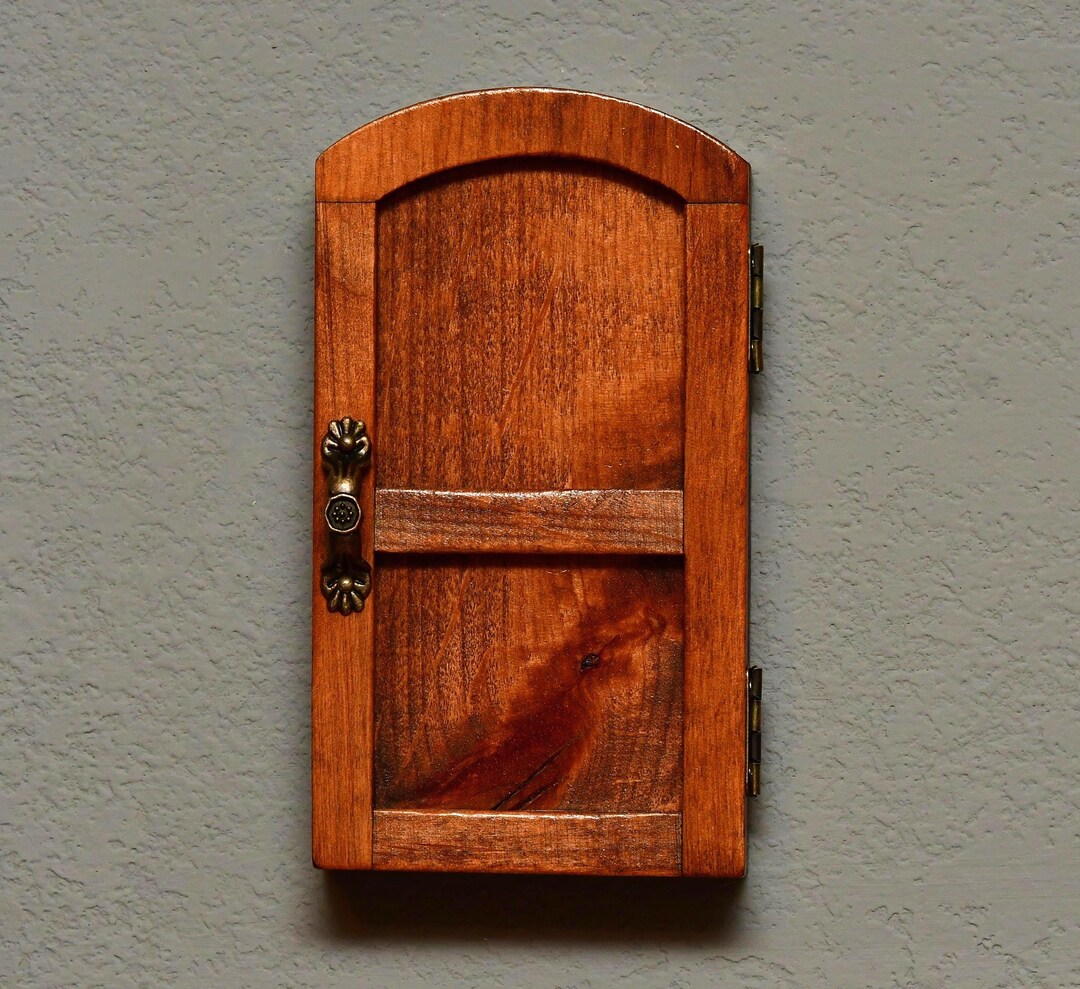 Stained Alder #05 Outlet Cover Door, Troll or Fairy Door, Hidden Cover ...