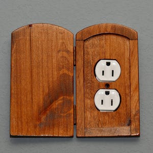 Stained Alder O185 Troll Door, Fairy Door, Decorative Outlet Cover ...