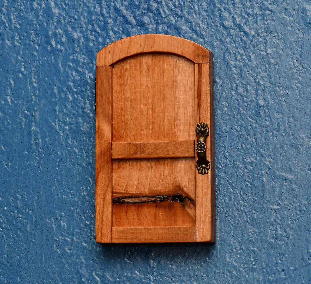 Stained Alder #O27 Hidden Outlet Cover, Fairy Door, Wood Outlet Cover # ...