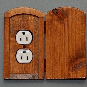 Stained Alder O22 Troll or Fairy Door Cover Hides Your Outlet, Hidden ...