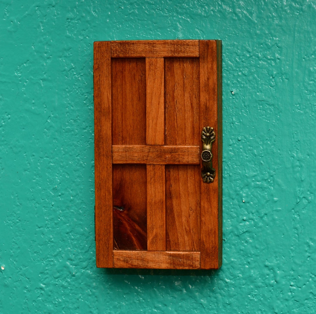 Knotty Alder O29 Troll or Fairy Door, Decretive Door, Hidden Door, Outlet Cover - Etsy