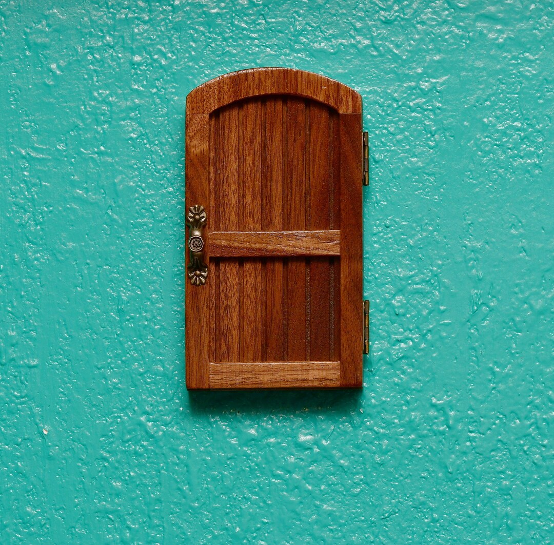 Walnut Wood O62 Fairy Door Troll Door Decorative Outlet - Etsy
