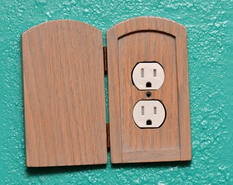 White Oak Outlet Cover - Etsy