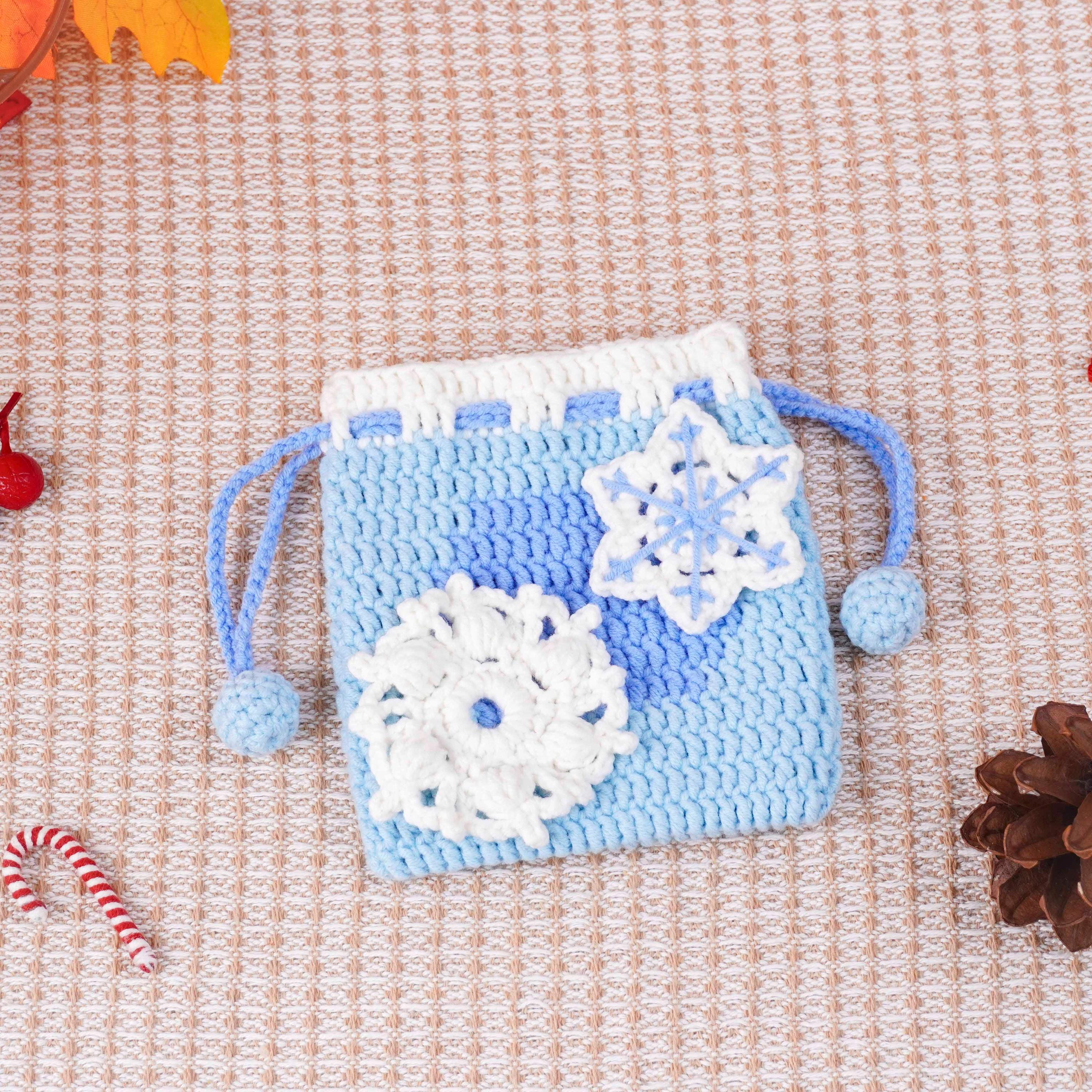 Holiday Gift Bags Set Crochet Patterns, Noel Candy Bag Pattern ...