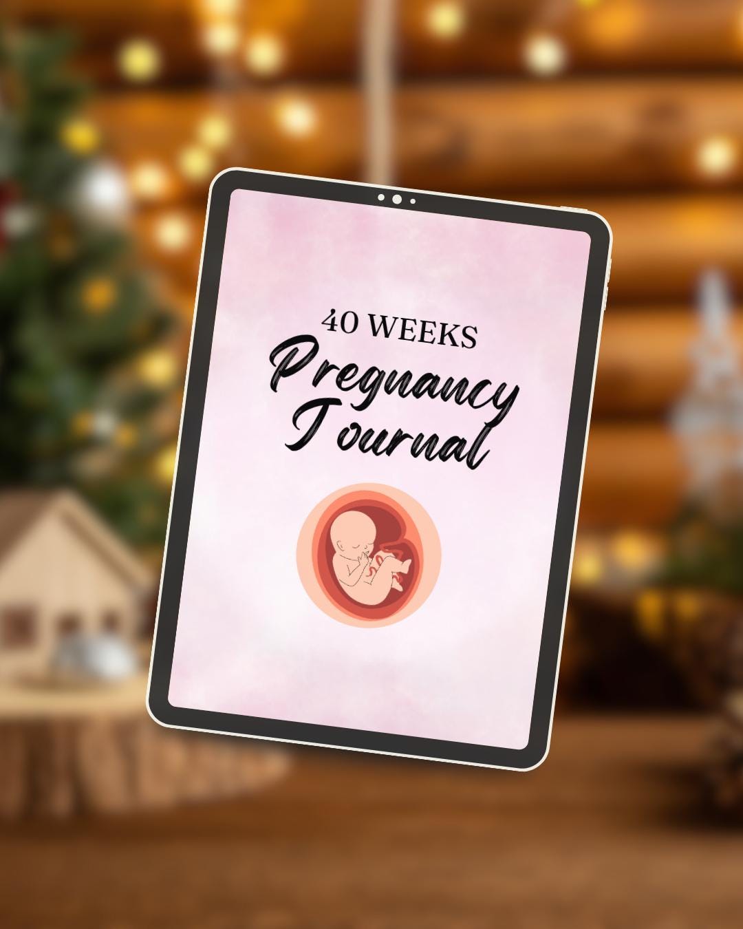 40 Weeks Pregnancy Journal | Baby Planning, Weekly Tracker (digital ...