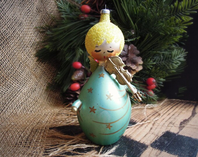 Vintage De Carlini Angel Christmas Ornament / Italian Ornament Angel ...