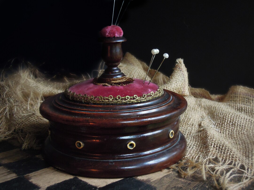 Antique Shaker Wood Pincushion Thread Holder / Shaker Thread - Etsy