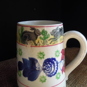 Antique Stick Spatterware Ironstone 19th Century Mug / Staffordshire ...