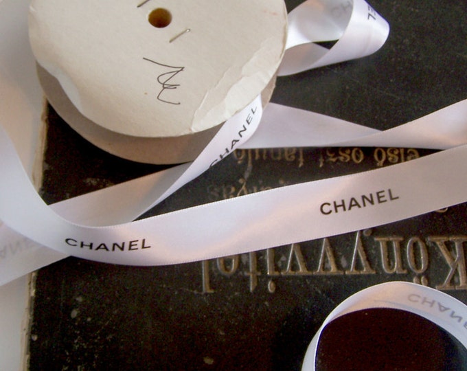 Roll of White Chanel Ribbon - Etsy