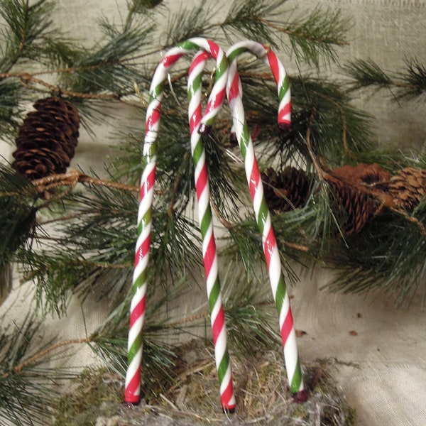 Glass Candy Cane Ornament - Etsy