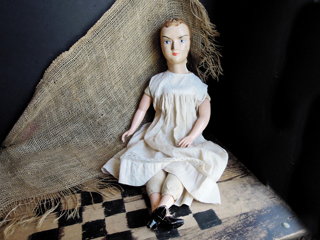 Antique Boudoir Doll Without Hair / Creepy Doll / Funky Decor - Etsy