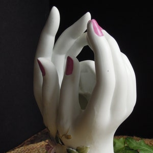 Vintage Bisque Hand Vase / Display Hand Jewelry Hand Vase / Made in Japan Lefton - Etsy