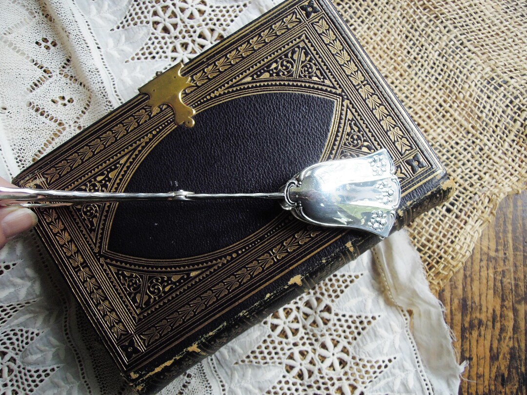 Antique Victorian 800 Silver Pastry or Asparagus Tongs / Serving Tongs ...