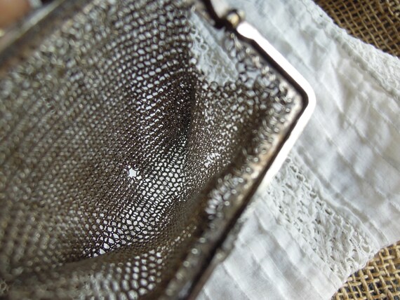 Antique Victorian Silver Metal Mesh Coin Purse Chatel… - Gem