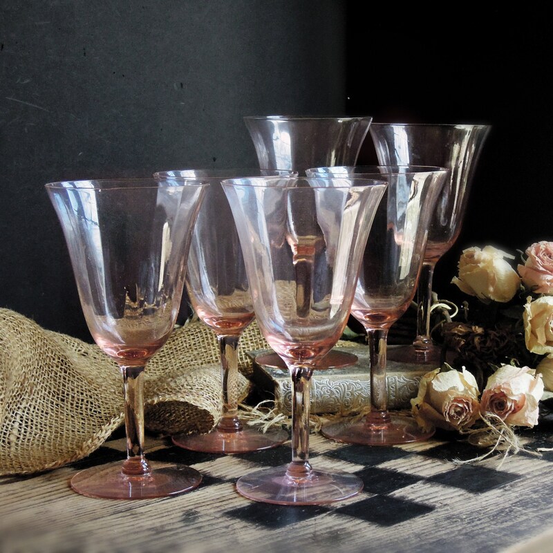 Pink Goblets - Etsy