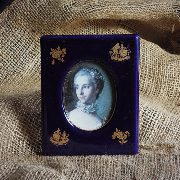 Cobalt Blue Picture Frame - Etsy