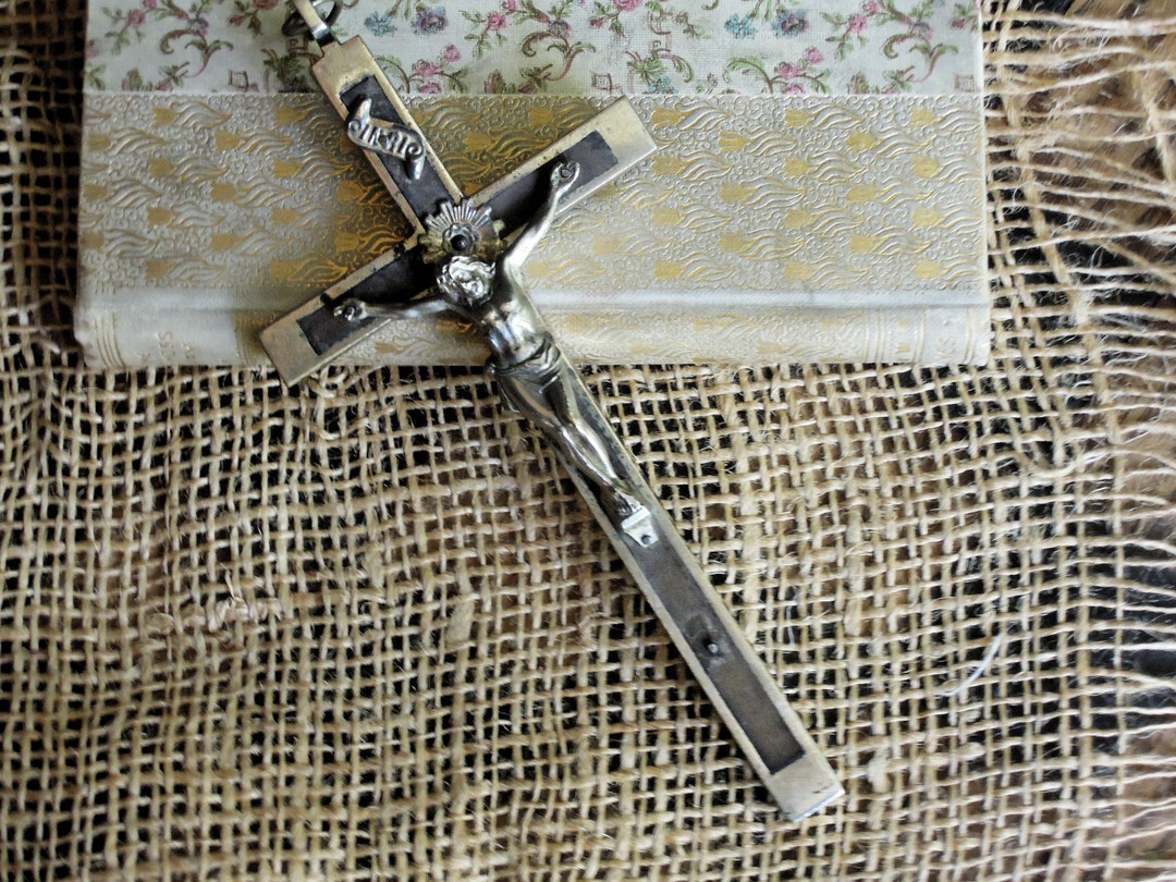 Vintage Italian Crucifix / Catholic Church Crucifix / Church Alter ...
