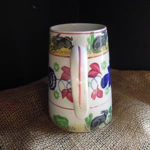 Antique Stick Spatterware Ironstone 19th Century Mug / Staffordshire ...