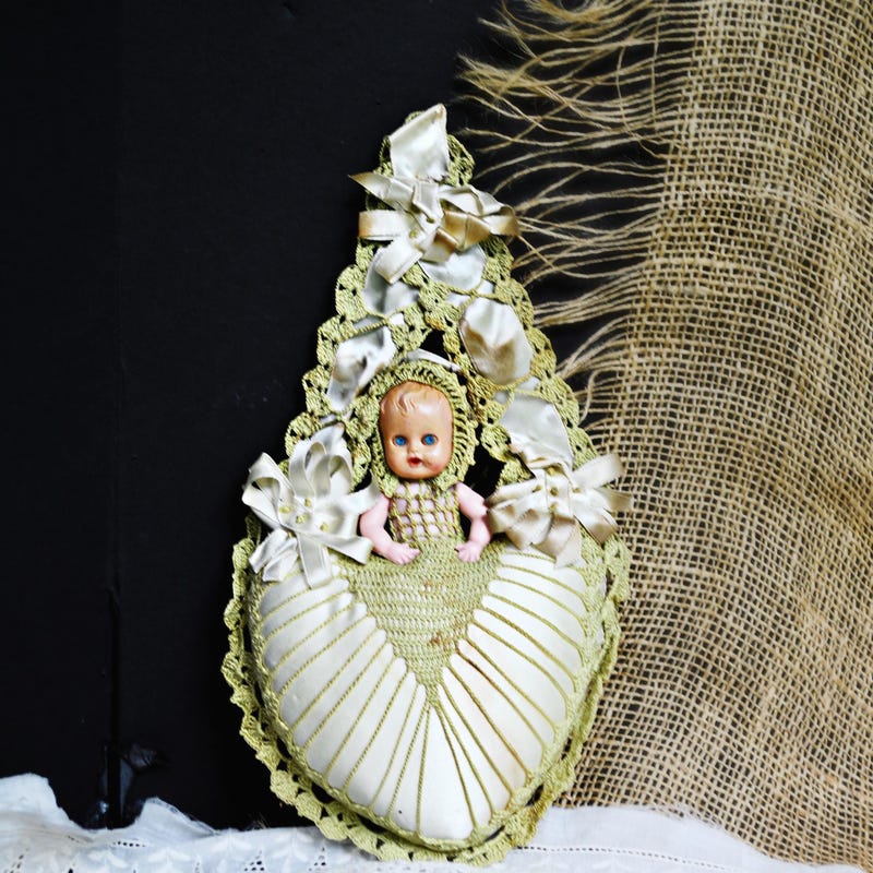 Vintage Pin Cushion Heart - Etsy