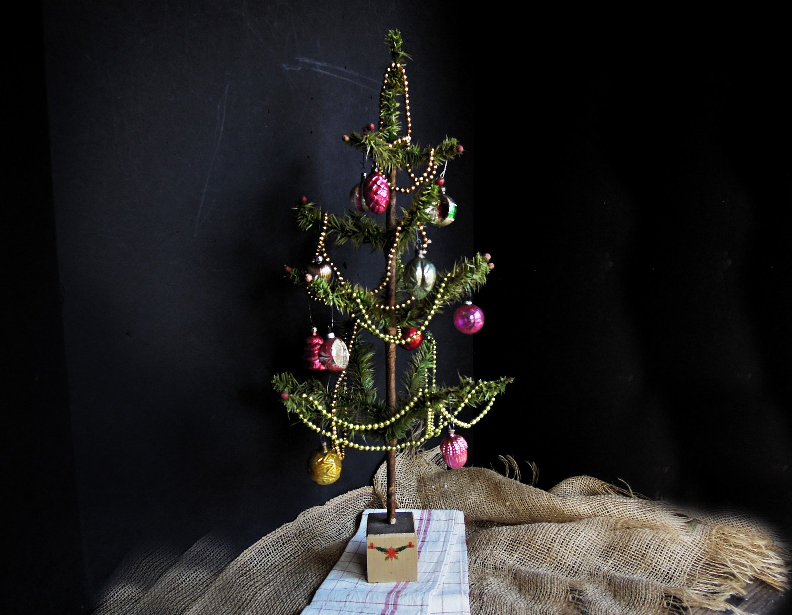 German Feather Christmas Trees- Christmas Nostalgia
