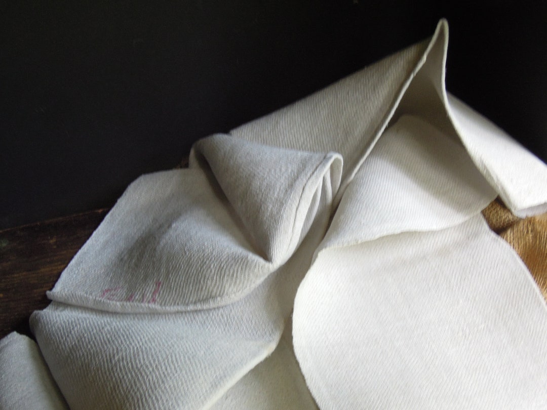 Antique French 1800s Chanvre Hemp Linen Fabric / Thick Hand Woven ...