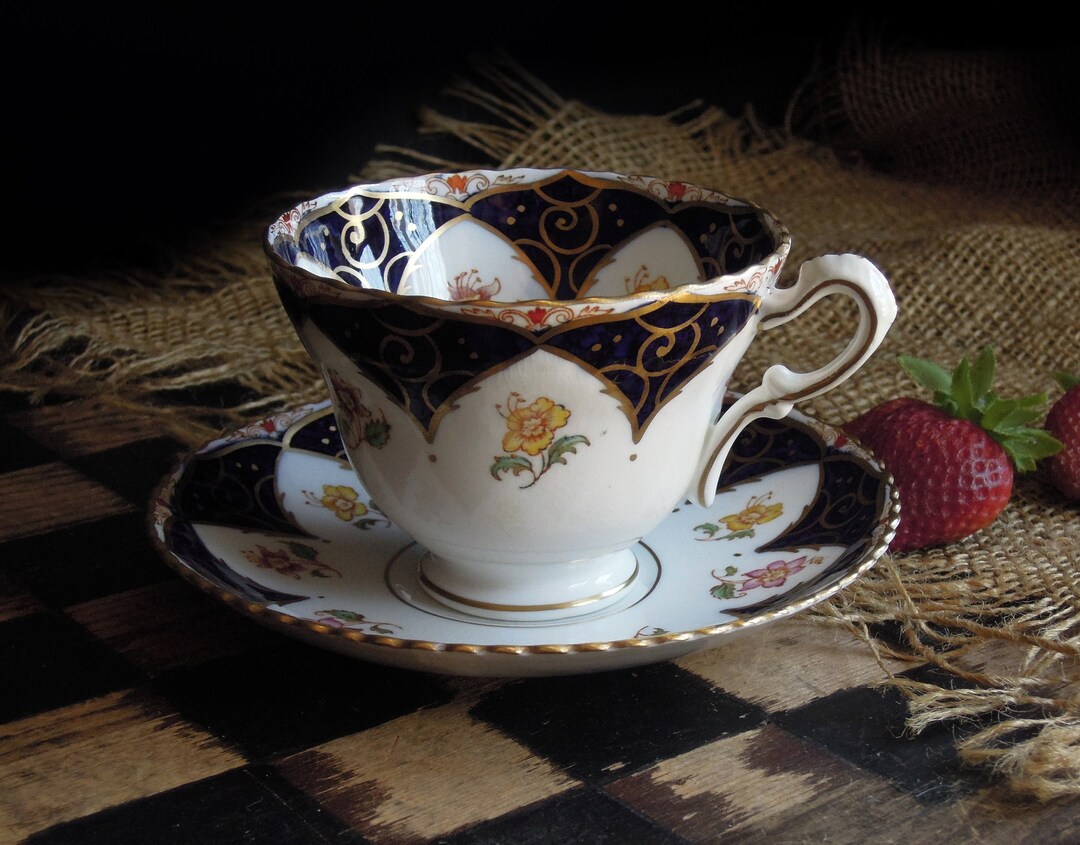 Vintage Samuel Radford English Fine Bone Teacup / Lotus Pattern the ...