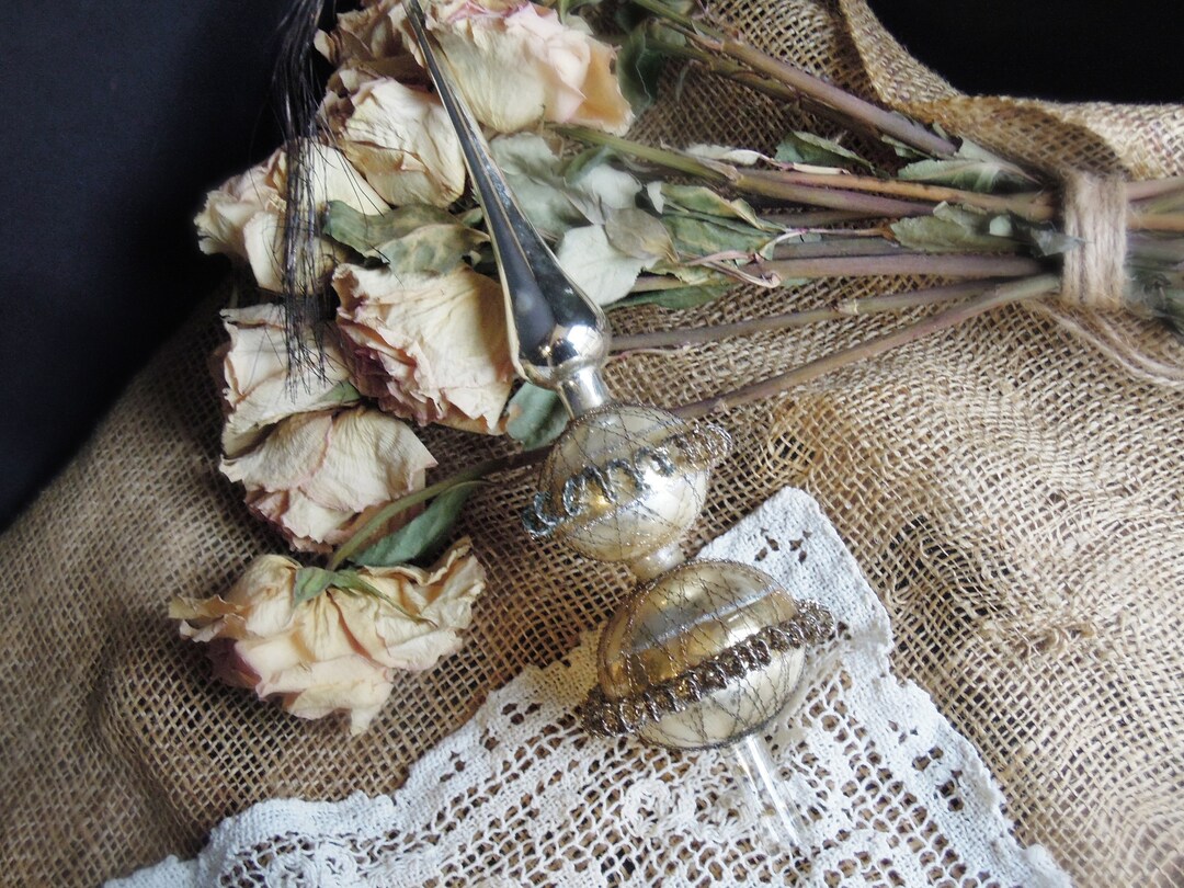 Vintage 12 Tree Topper German Silver Mercury Glass - Etsy